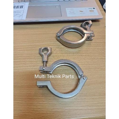 Jual Clamp ferrule sanitary stainless 304 1 1/2" inch / Tri clamp ...