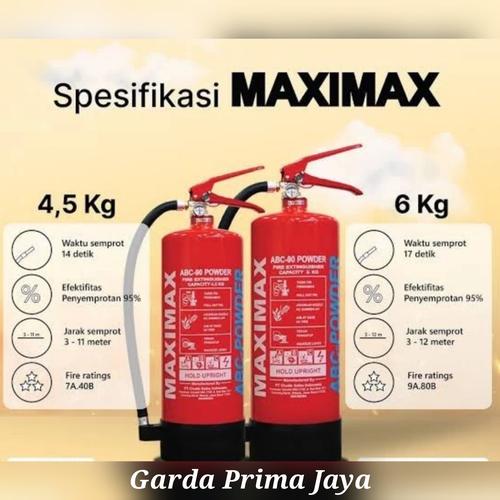 Jual APAR MAXIMAX BY GUNNEBO POWDER 6 KG CHUBB FIRE EXTINGUISHER ...