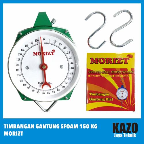 Jual Timbangan Gantung Jarum Bulat Sfoam 50kg 100kg Morizt + Sertifikat Kalibrasi - 50kg - Kota ...
