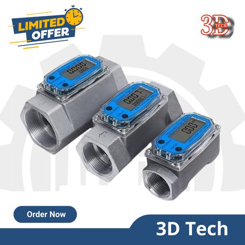 Jual Digital Flow meter Turbine 2 inch Flow meter Air/Solar/Minyak 2in ...