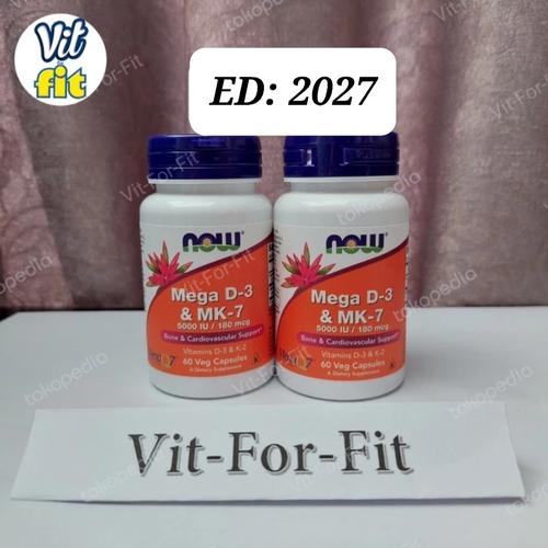 Jual Now Mega D3 & MK7 - 60 vcaps || D-3 5000 iu & MK-7 180 mcg ...
