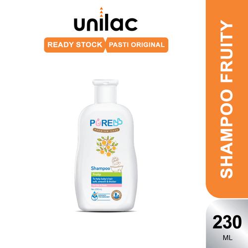 Promo Pure Baby Shampoo Fruity 230 Ml Sampo Bayi Pure Bb - Botol ...