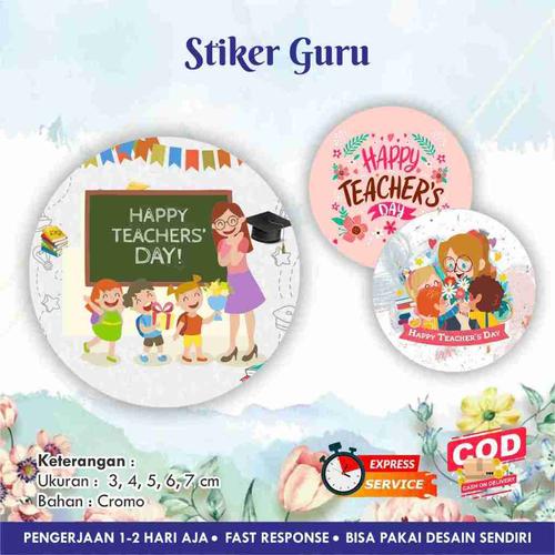 Jual Stiker Guru / Teacher day cromo bulat - 4 cm, STD 2 - Kab. Bandung ...