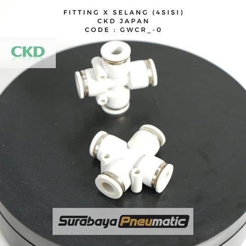 Jual CKD - GWCR8-0 - (OD 8mm) - Fitting Pneumatic 4 Ways / X - PZA ...
