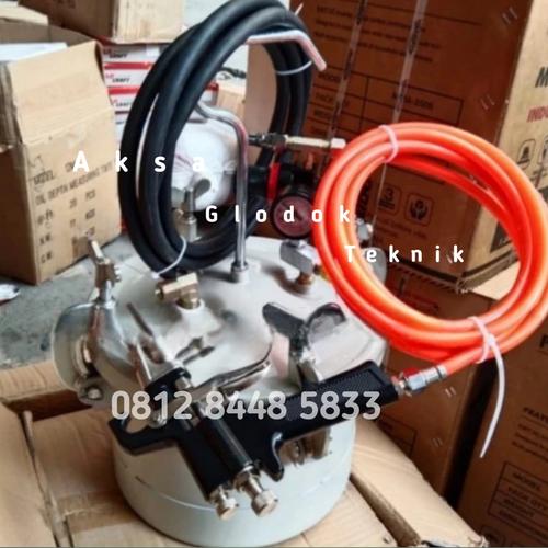 Jual Air Paint Tank 5 Liter + Spray Gun Mesin Pengaduk Cat / mesin ...