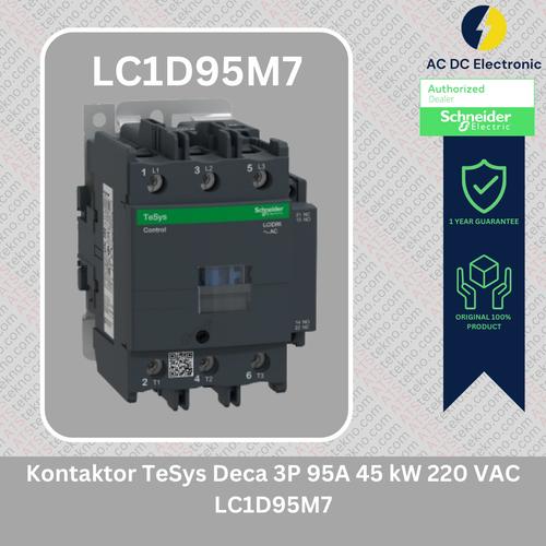Promo Schneider Kontaktor 95A AC3 45kW 1NO 1NC 220VAC LC1D95M7 Cicil 0% ...