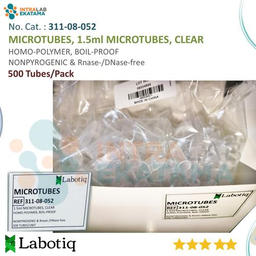 Jual MICROTUBES, 1.5ml MICROTUBES, CLEAR, 1 pack, (311-08-052), Labotiq ...