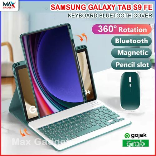 Jual Samsung Galaxy Tab S9 FE 10.9 / S9 11 Keyboard Bluetooth Mouse ...
