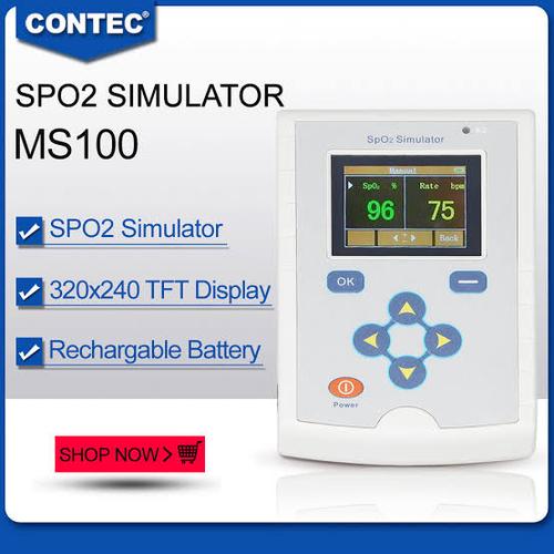Jual CONTEC MS100 SPO2 Simulator Pulse Oximeter Blood Oxygen Pulse Rate ...