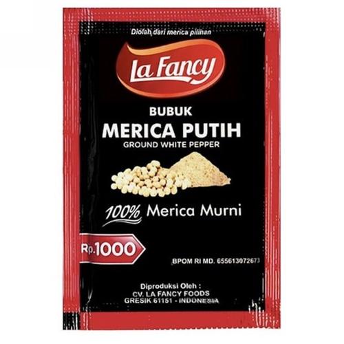 Jual Merica Lada Putih Bubuk Sachet La Fancy Foods Ground White Pepper ...