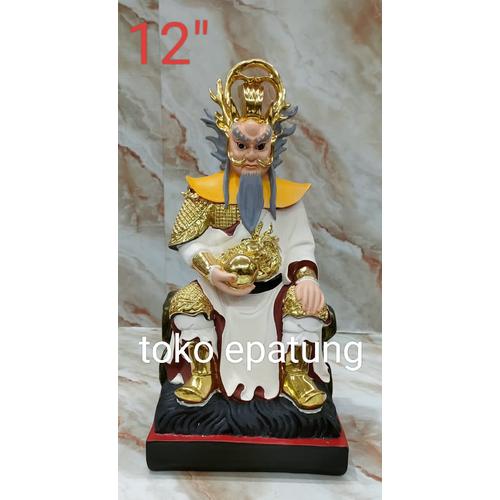 Jual patung dewa raja naga/ hai ling ong / hai ling wang- putih - 12 ...