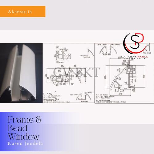 Jual Frame & Glass Bead Window Aluminium White - Fixed Window - Lebar ...