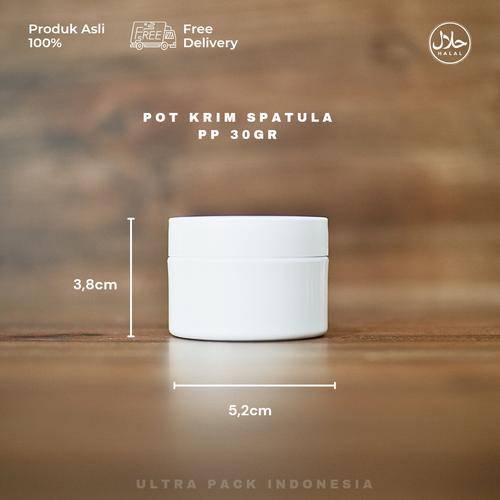 Jual POT KRIM SPATULA 30GRAM PUTIH PUTIH - Kota Tangerang - ULTRA PACK ...