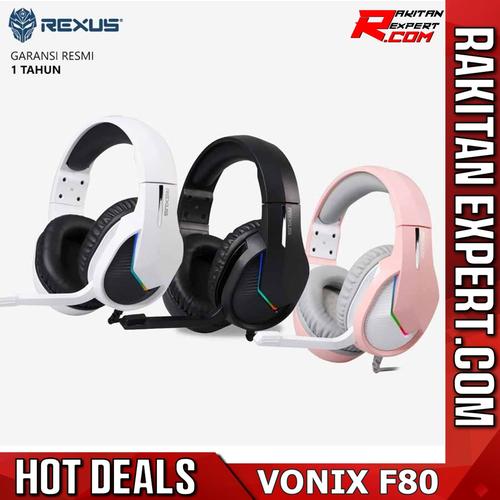 Jual Rexus Vonix F80 RGB Gaming Headset - Merah Muda - Jakarta Pusat ...