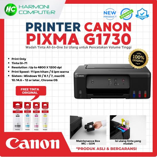 Jual PRINTER CANON G1730 INK TANK - Kota Manado - Harmoni Computer ...
