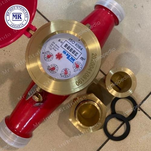 Jual Water Meter Analog SHM 1/2" Inch - Flow Meter SHM DN15 Air panas ...