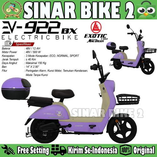 Jual Sepeda Listrik EXOTIC EV 922 BX BY PACIFIC 500 Watt Electric Bike ...