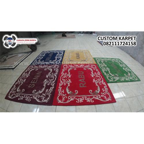 Jual KARPET LIFT NAMA NAMA HARI | CUSTOM MOTIF | CUSTOM WARNA | CUSTOM ...