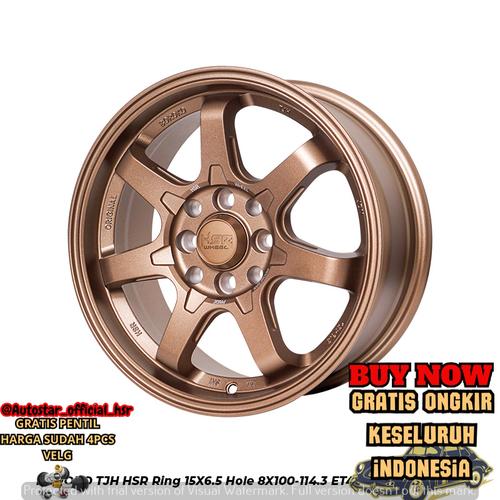 Jual pelek mobil racing hsr boroko Tjh R15 pcd 4x100-4x114,3 sandy ...
