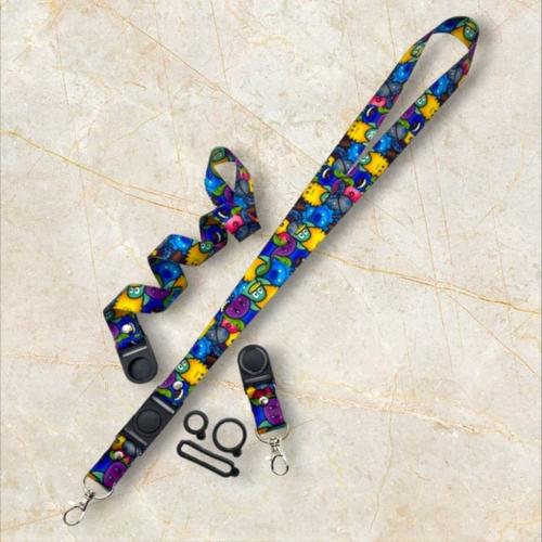Jual Gantungan Name Tag Motif Doodle Duck Tali Lanyard Id Card Kartu ...