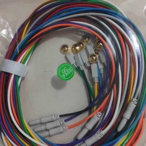 Jual EEG kabel / EEG Cable Gold / Eee Kabel 1 Set 10 pcs - Kota Medan ...