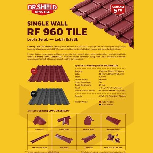 Jual Material Atap Genteng Upvc Dr.Shield / Varian Single Wall Rf960 ...