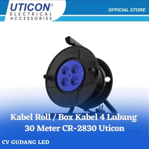 Jual Kabel Roll / Box Kabel 4 Lubang 30 Meter CR-2830 UTICON - Kab ...