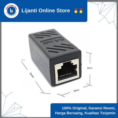 Jual Barrel / Barel / Sambungan Jaringan Lan Rj45 / Rj 45 Hitam ...