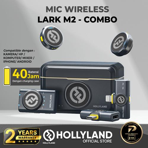 Promo Hollyland Lark M2 Mic Wireless Kamera/ HP/ Mixer With Charging ...