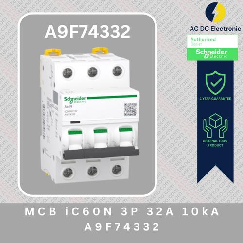 Promo Schneider MCB iC60N 3P 32A 10kA A9F74332 Cicil 0% 3x - Kota ...