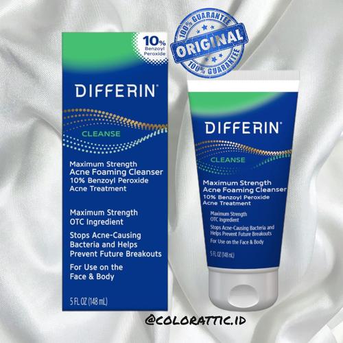 Jual Differin Acne Face Wash With 10% Benzoyl Peroxide, Maximum ...