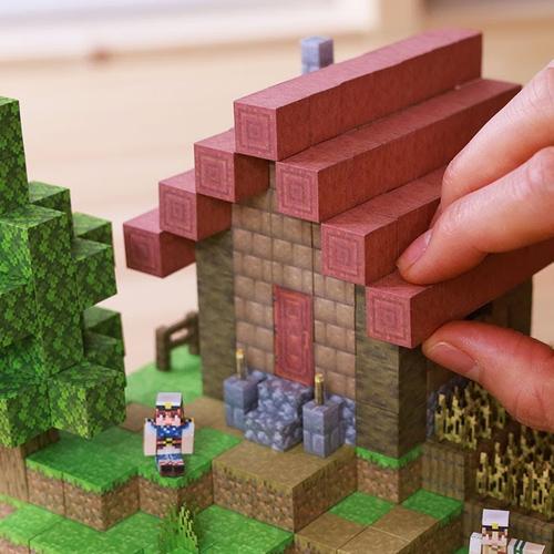 Jual Minecraft Magnetic Real Diamond Iron Hell Ore Oak Wood Grass ...