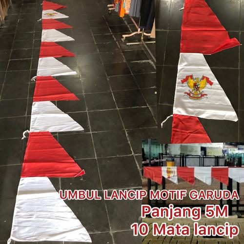 Promo Umbul Umbul Lancip Merah Putih Cap Garuda Kemerdekaan Indonesia ...