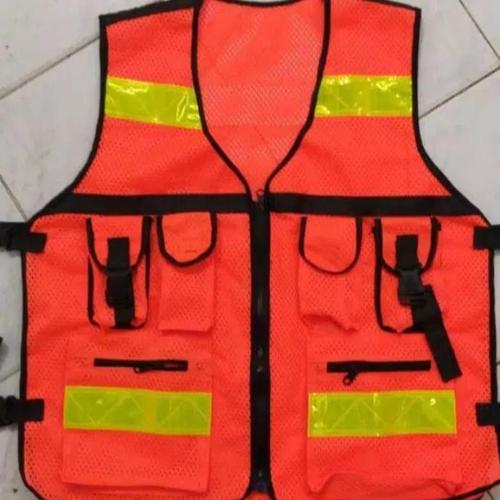 Jual Rompi Safety Tambang 6 Kantong Rompi Proyek ORIGINAL DAN MURAH ...