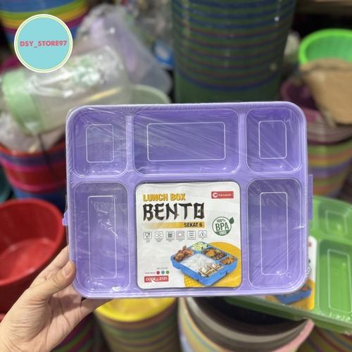 Jual Bento Sekat 6 CLIO tempat bekal anak sekolah / lunch box makanan ...
