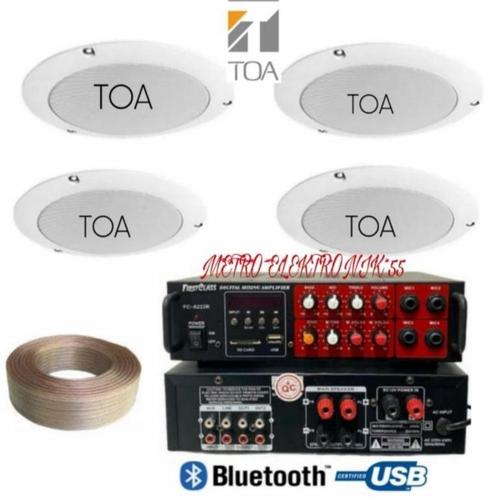 Jual Paket speaker ceiling Toa 4 unit speaker original speaker plafon ...
