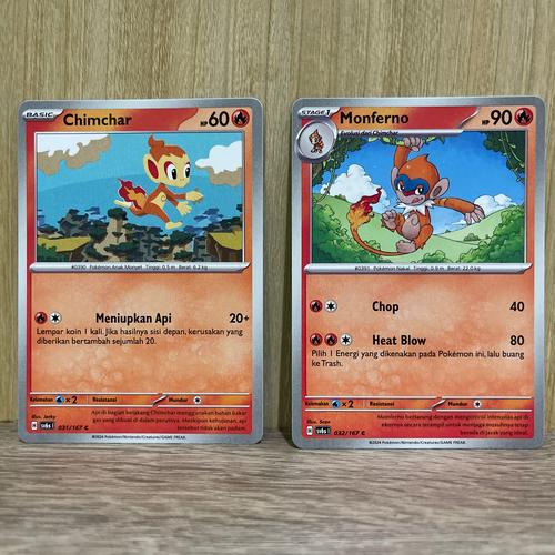 Jual Kartu Pokemon TCG Chimchar Monferno sv6s Topeng Transfigurasi - 1 ...