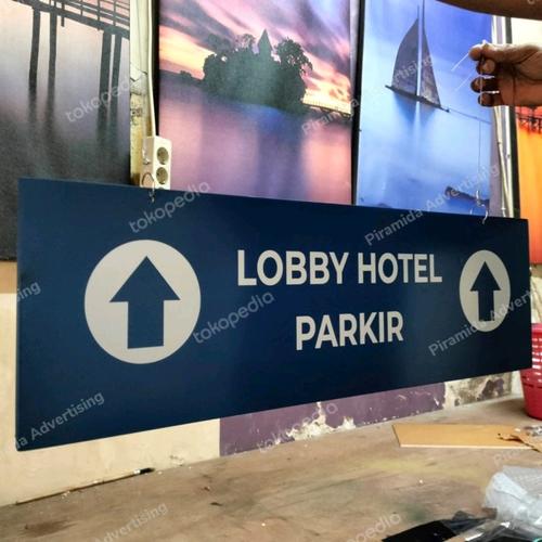 Jual pvc 21x30cm 1muka custom sign hanging gantung direktori tanda ...