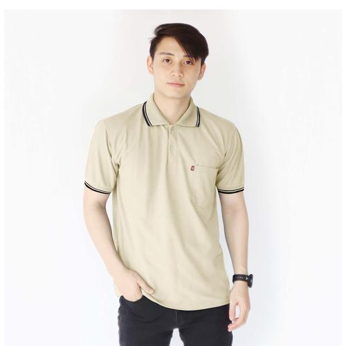 Jual Kaos polo kerah wangki pria dewasa saku lengan pendek lakos pique - turkish, L - Jakarta ...