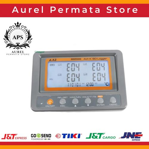 Jual 4 Channel Thermometer SD Logger Type K Temperature Data Logger 88598 - Jakarta Barat ...