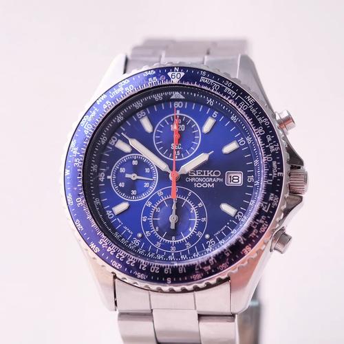 Jual seiko flightmaster blue dial - Jakarta Utara - beverlyna | Tokopedia