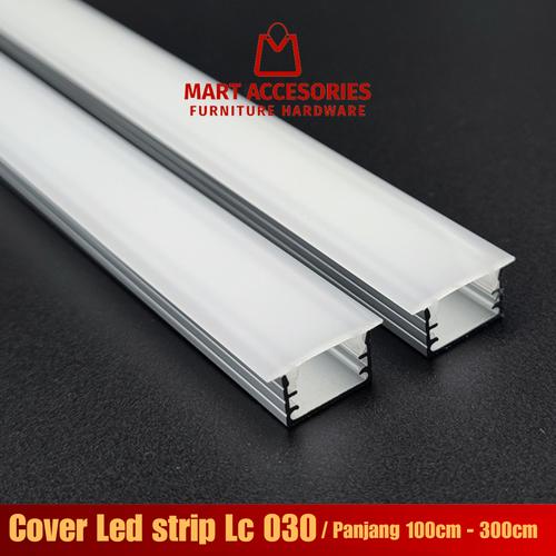 Jual BOX LED STRIP ALUMINIUM / KAP COVER LED STRIP HOUSING 100CM - Kab ...