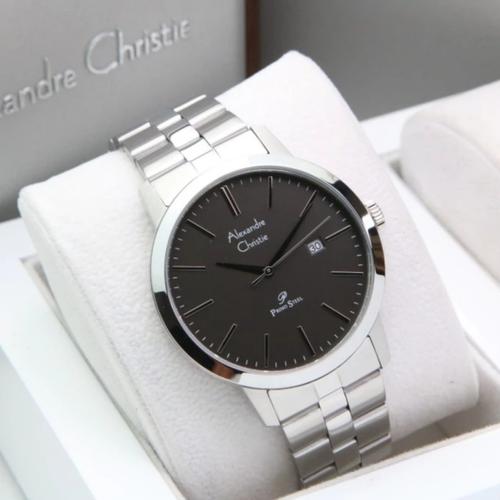 Jual Jam Tangan Alexandre Christie Pria AC 1007 ORIGINAL - Silver Black ...