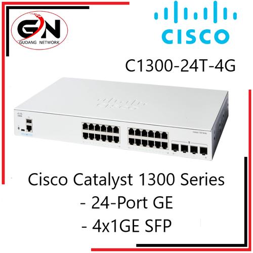 Jual Cisco C1300-24T-4G Managed Switch, Catalyst 1300 24-port GE, 4x1G ...