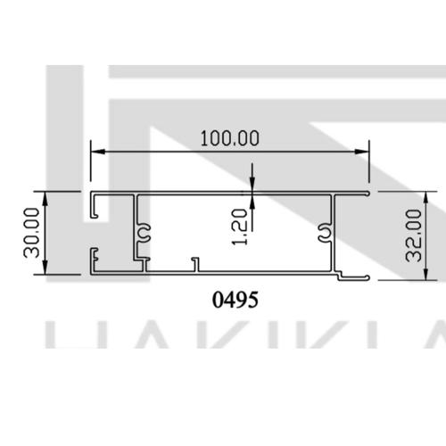 Jual Aluminium Hakiki Urat Kayu Stoper/Skoneng 0495 Aluminium Batangan ...