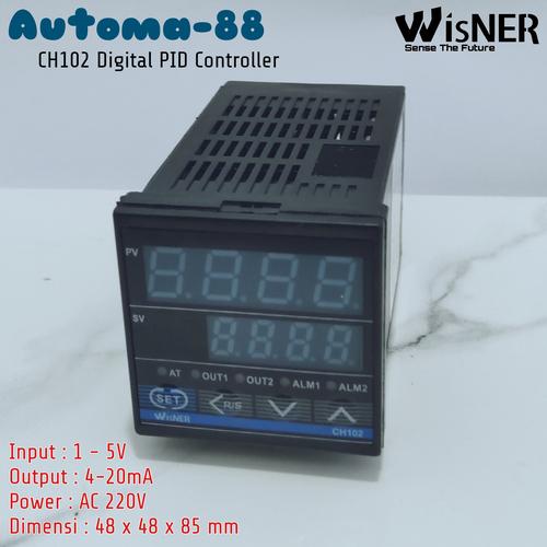 Jual Wisner CH102 AC 220V Digital PID Process Controller Indicator analog input 1-5V DC Output 4 ...