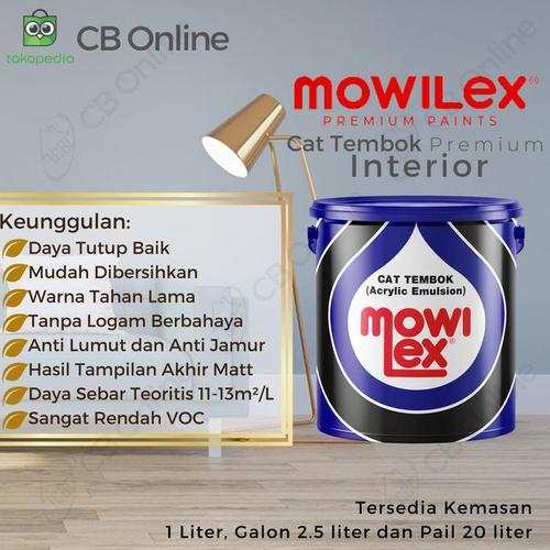 Jual CAT TEMBOK MOWILEX HITAM E200 - WEATHERCOAT, 1L - Jakarta Barat ...