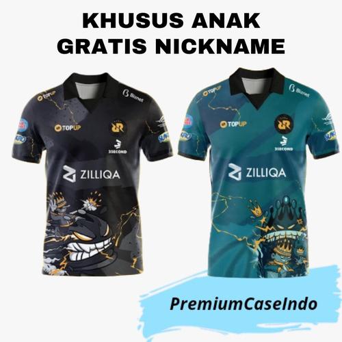 Jual Jersey RRQ 2024 season 13 courage ukuran anak anak laki perempuan ...