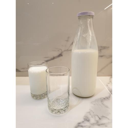 Jual Botol Susu Kaca Gelas Glass Milk Bottle 1000ml Botol Juice 1 Liter ...