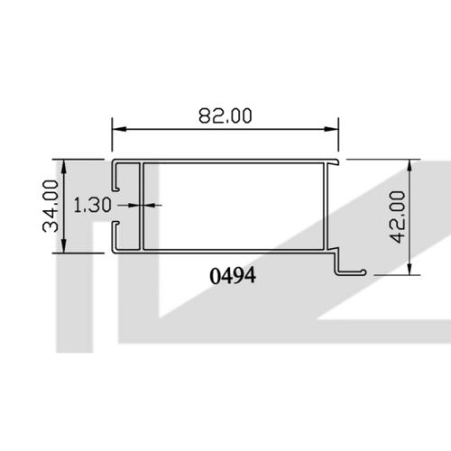 Jual Aluminium Hakiki Urat Kayu Stoper/Skoneng 0494 Aluminium Batangan ...